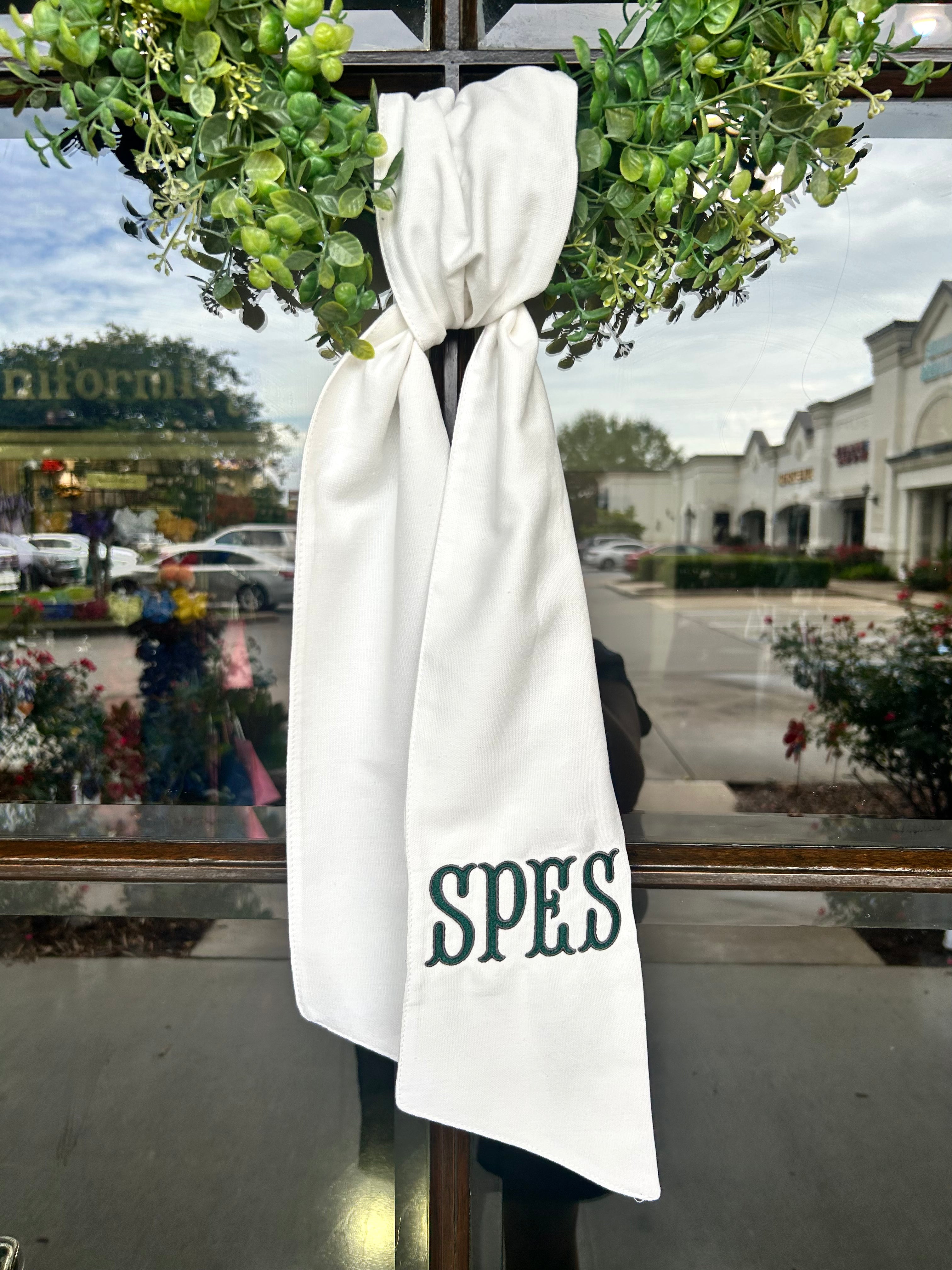 Wreath Sash w/School Letters – Uniformity Lafayette