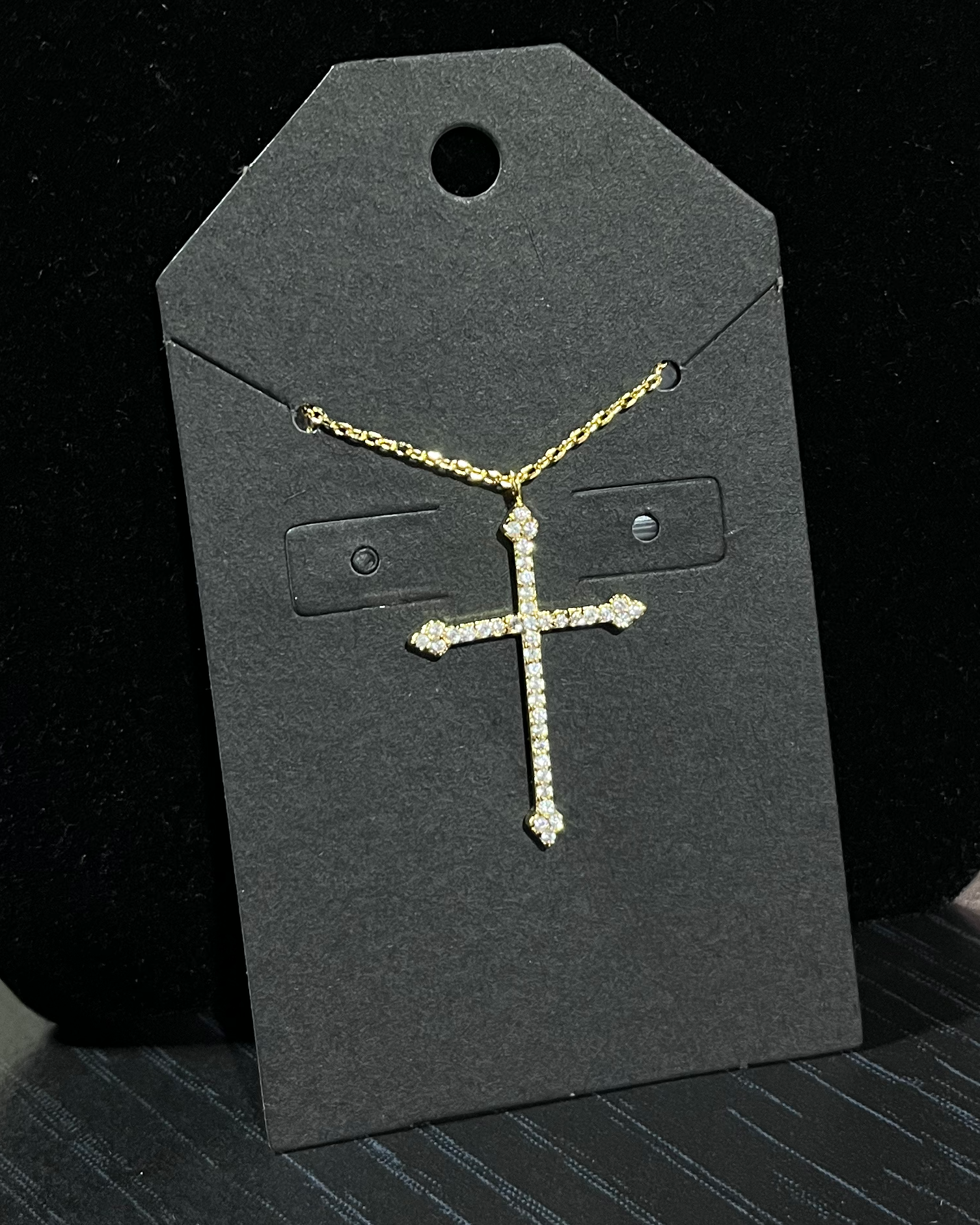 Pave Cross Pendant Necklace – Uniformity Lafayette